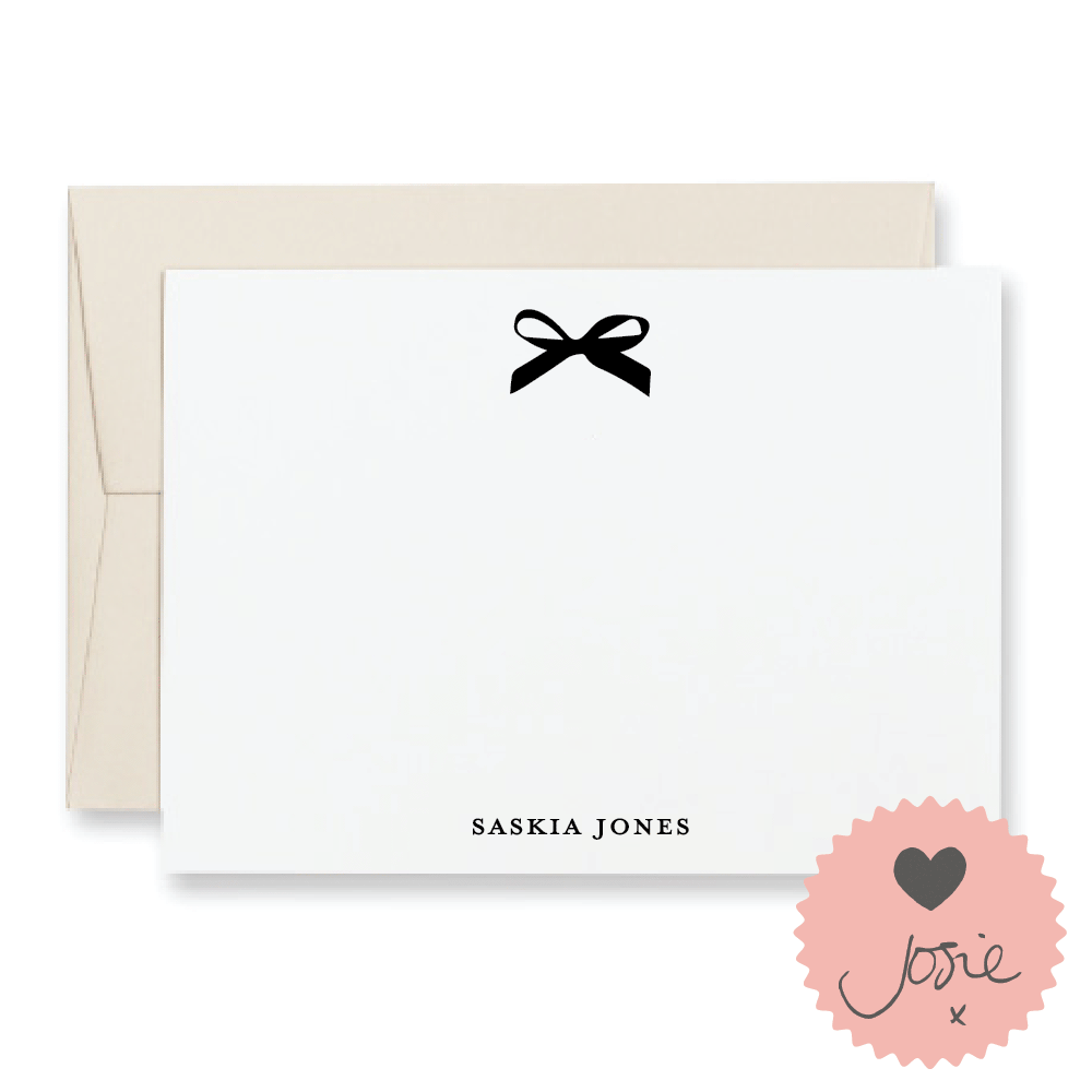 Bow | Note Cards {set of 10} – Fraser & Parsley